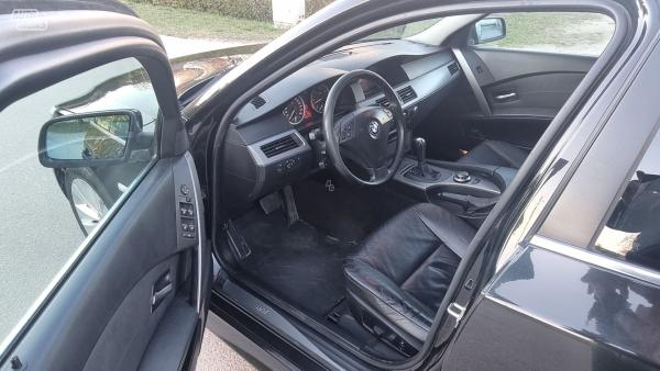 Black BMW 525 2006 in Kaunas, with an engine capacity of 2.50 L and mileage of 4 thousand km for 3450 €, photo 7 on AUTOMOTO.COM.LV