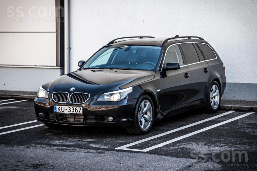 Black BMW 525 2006 in Riga, with an engine capacity of 2.50 L and mileage of 0 thousand km for 3552 €, photo 1 on AUTOMOTO.COM.LV