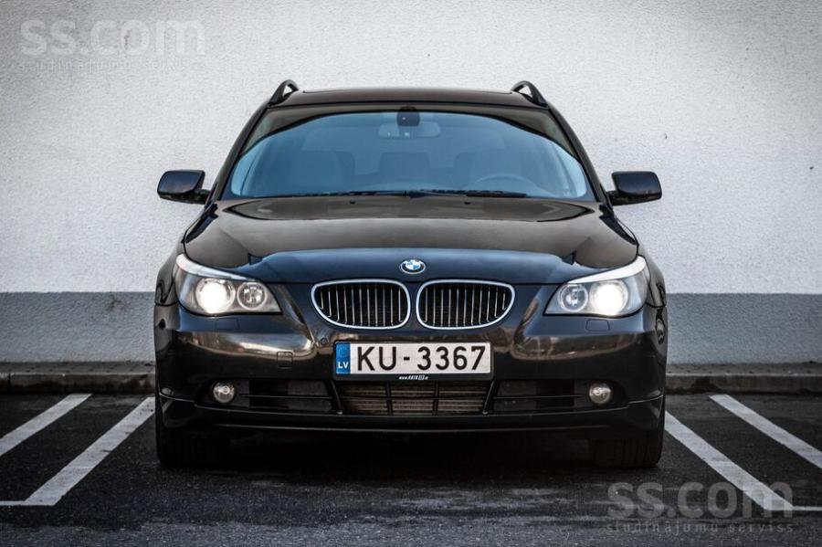 Black BMW 525 2006 in Riga, with an engine capacity of 2.50 L and mileage of 0 thousand km for 3552 €, photo 3 on AUTOMOTO.COM.LV
