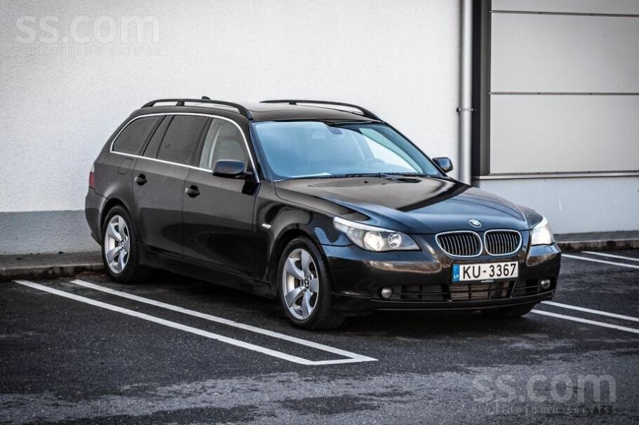 Black BMW 525 2006 in Riga, with an engine capacity of 2.50 L and mileage of 0 thousand km for 3552 €, photo 4 on AUTOMOTO.COM.LV