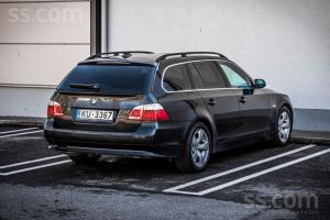Black BMW 525 2006 in Riga, with an engine capacity of 2.50 L and mileage of 0 thousand km for 3552 €, photo 5 on AUTOMOTO.COM.LV
