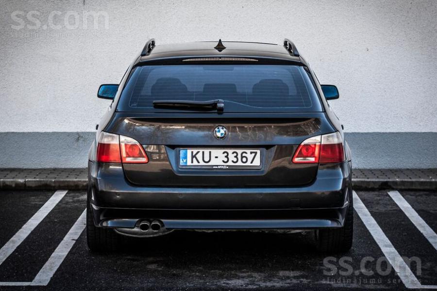 Black BMW 525 2006 in Riga, with an engine capacity of 2.50 L and mileage of 0 thousand km for 3552 €, photo 6 on AUTOMOTO.COM.LV