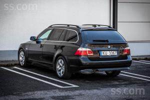 Black BMW 525 2006 in Riga, with an engine capacity of 2.50 L and mileage of 0 thousand km for 3552 €, photo 7 on AUTOMOTO.COM.LV