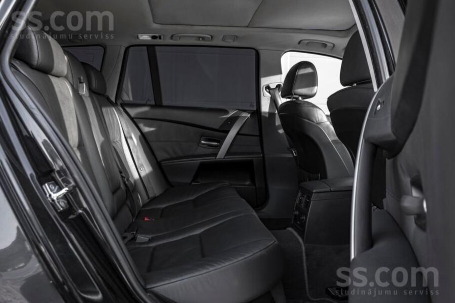 Black BMW 525 2006 in Riga, with an engine capacity of 2.50 L and mileage of 0 thousand km for 3552 €, photo 12 on AUTOMOTO.COM.LV