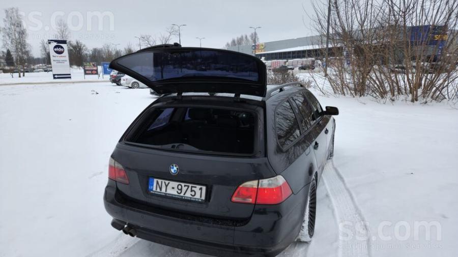 Black BMW 525 2006 in Rezekne, with an engine capacity of 2.50 L and mileage of 0 thousand km for 3700 €, photo 3 on AUTOMOTO.COM.LV