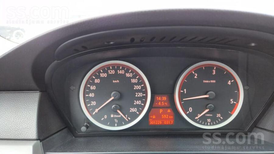 Black BMW 525 2006 in Rezekne, with an engine capacity of 2.50 L and mileage of 0 thousand km for 3700 €, photo 5 on AUTOMOTO.COM.LV