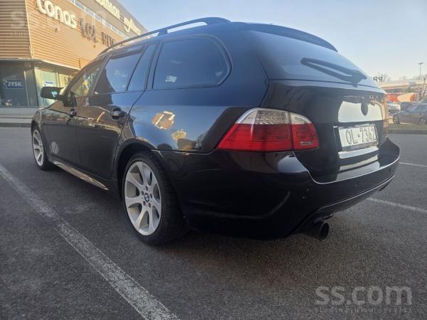 Black BMW 525 2006 in Riga, with an engine capacity of 2.50 L and mileage of 0 thousand km for 4900 €, photo 4 on AUTOMOTO.COM.LV