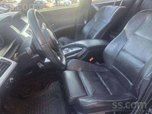 Black BMW 525 2006 in Riga, with an engine capacity of 2.50 L and mileage of 0 thousand km for 4900 €, photo 6 on AUTOMOTO.COM.LV