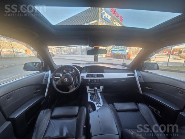 Black BMW 525 2006 in Riga, with an engine capacity of 2.50 L and mileage of 0 thousand km for 4900 €, photo 7 on AUTOMOTO.COM.LV