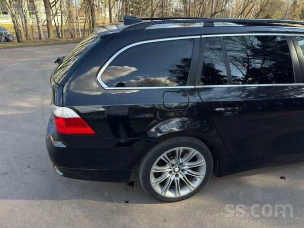 Black BMW 525 2006 in Jurmala, with an engine capacity of 2.50 L and mileage of 394 thousand km for 3000 €, photo 8 on AUTOMOTO.COM.LV