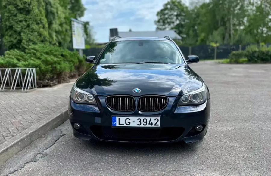 Black BMW 525 2006 in Jelgava, with an engine capacity of 2.50 L and mileage of 501 thousand km for 1200 €, photo 4 on AUTOMOTO.COM.LV