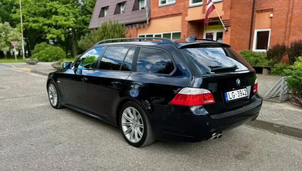 Black BMW 525 2006 in Jelgava, with an engine capacity of 2.50 L and mileage of 501 thousand km for 1200 €, photo 5 on AUTOMOTO.COM.LV