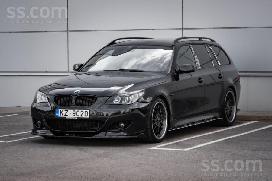 Black BMW 525 2006 in Riga, with an engine capacity of 2.50 L and mileage of 329 thousand km for 6995 €, photo 1 on AUTOMOTO.COM.LV