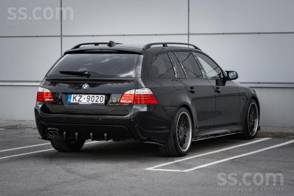 Black BMW 525 2006 in Riga, with an engine capacity of 2.50 L and mileage of 329 thousand km for 6995 €, photo 4 on AUTOMOTO.COM.LV