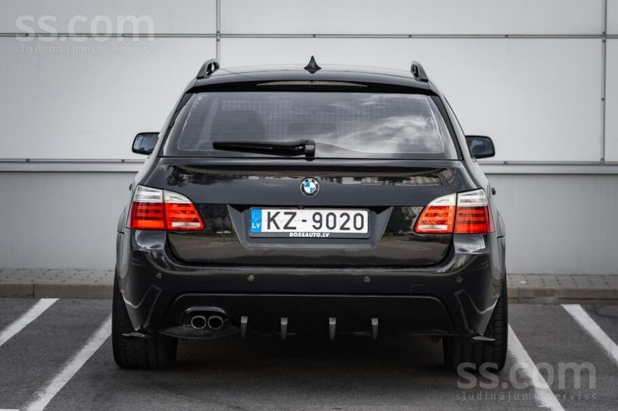 Black BMW 525 2006 in Riga, with an engine capacity of 2.50 L and mileage of 329 thousand km for 6995 €, photo 6 on AUTOMOTO.COM.LV