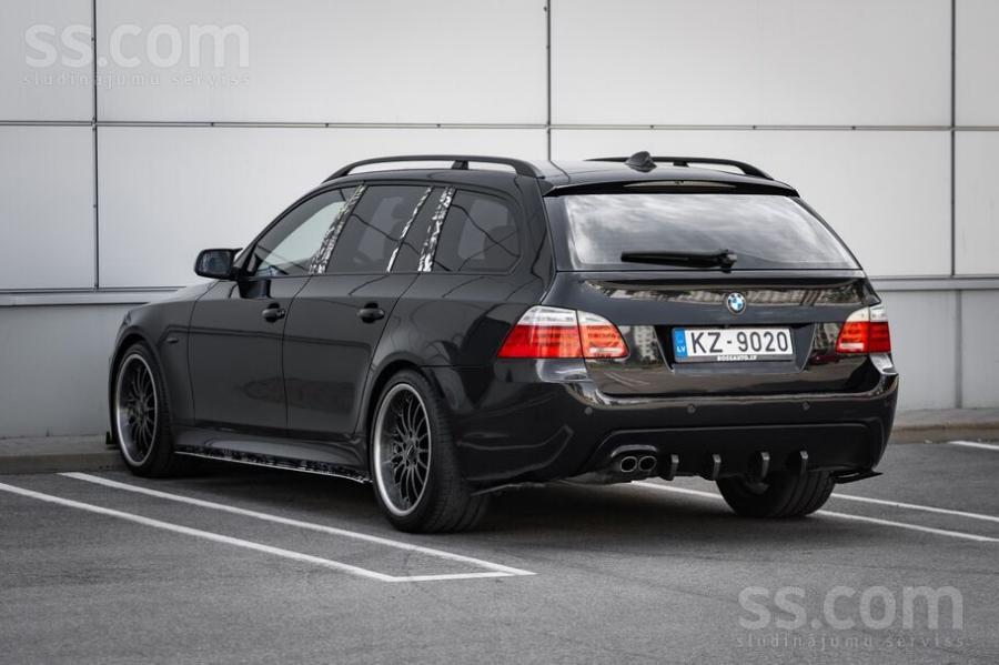 Black BMW 525 2006 in Riga, with an engine capacity of 2.50 L and mileage of 329 thousand km for 6995 €, photo 7 on AUTOMOTO.COM.LV