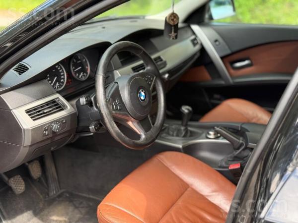Black BMW 525 2006 in Riga, with an engine capacity of 2.50 L and mileage of 410 thousand km for 2700 €, photo 6 on AUTOMOTO.COM.LV