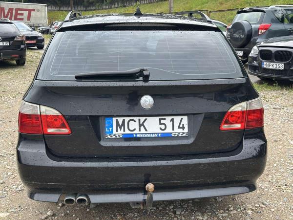 Melns BMW 525 2006 Viļņa, ar dzinēja tilpumu 2.50 L un nobraukumu 373 tūkst. km par 1600 €, foto 5 vietnē AUTOMOTO.COM.LV