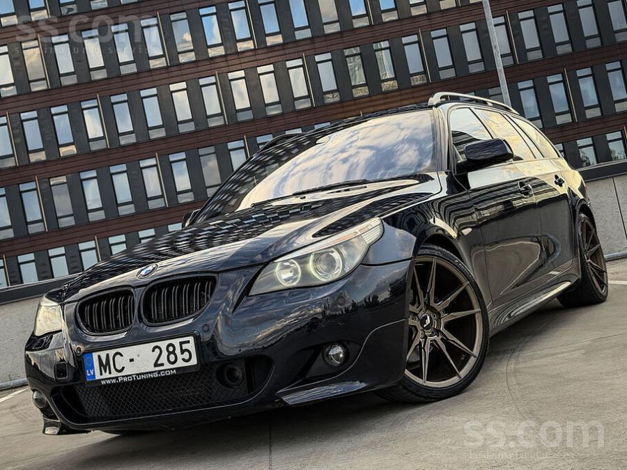 Black BMW 525 2006 in Riga, with an engine capacity of 2.50 L and mileage of 383 thousand km for 3750 €, photo 1 on AUTOMOTO.COM.LV