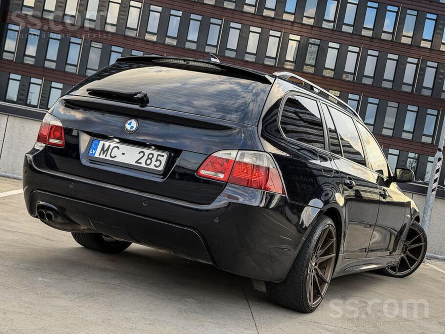 Black BMW 525 2006 in Riga, with an engine capacity of 2.50 L and mileage of 383 thousand km for 3750 €, photo 7 on AUTOMOTO.COM.LV