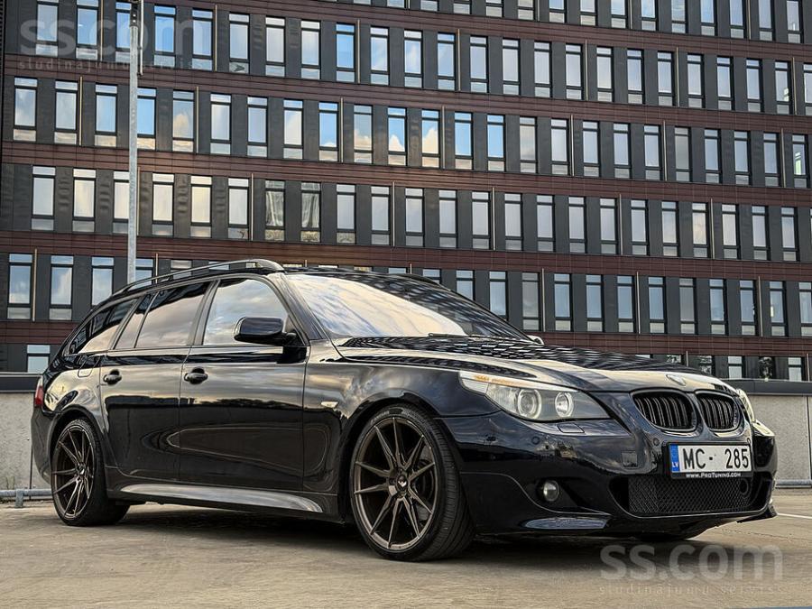 Black BMW 525 2006 in Riga, with an engine capacity of 2.50 L and mileage of 383 thousand km for 3750 €, photo 8 on AUTOMOTO.COM.LV