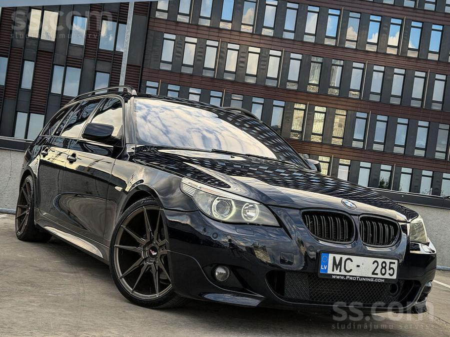 Black BMW 525 2006 in Riga, with an engine capacity of 2.50 L and mileage of 383 thousand km for 3750 €, photo 9 on AUTOMOTO.COM.LV