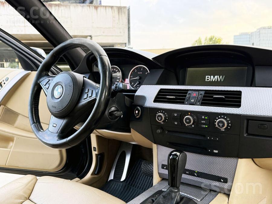 Black BMW 525 2006 in Riga, with an engine capacity of 2.50 L and mileage of 383 thousand km for 3750 €, photo 20 on AUTOMOTO.COM.LV