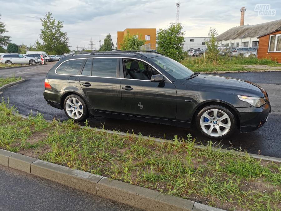 Black BMW 525 2006 in Utena, with an engine capacity of 2.50 L and mileage of 471 thousand km for 2800 €, photo 5 on AUTOMOTO.COM.LV