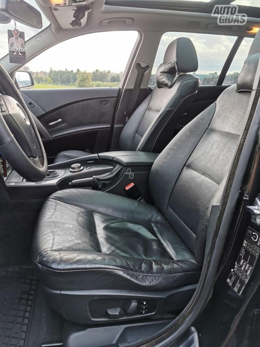 Black BMW 525 2006 in Utena, with an engine capacity of 2.50 L and mileage of 471 thousand km for 2800 €, photo 8 on AUTOMOTO.COM.LV