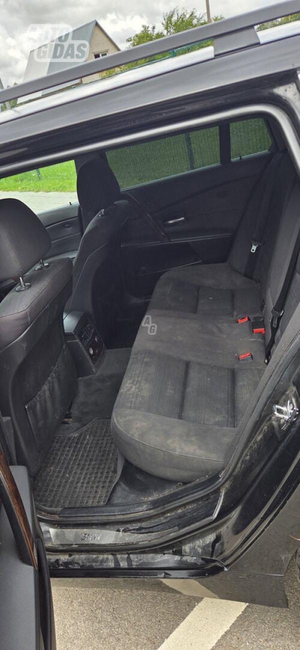 Black BMW 525 2006 in Klaipeda, with an engine capacity of 2.50 L and mileage of 308 thousand km for 2000 €, photo 7 on AUTOMOTO.COM.LV
