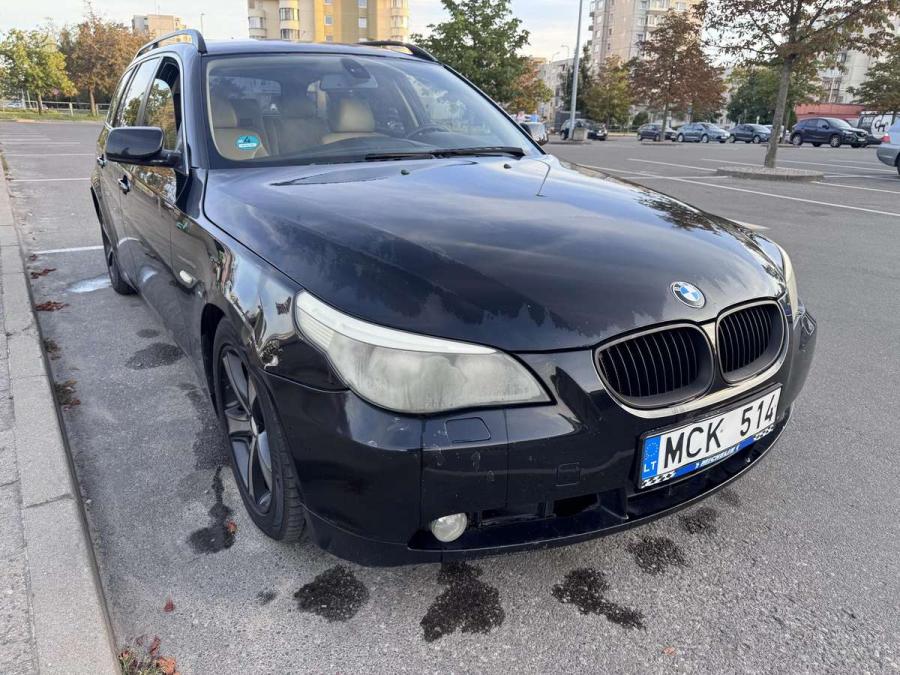 Melns BMW 525 2006 Viļņa, ar dzinēja tilpumu 2.50 L un nobraukumu 370 tūkst. km par 1200 €, foto 6 vietnē AUTOMOTO.COM.LV