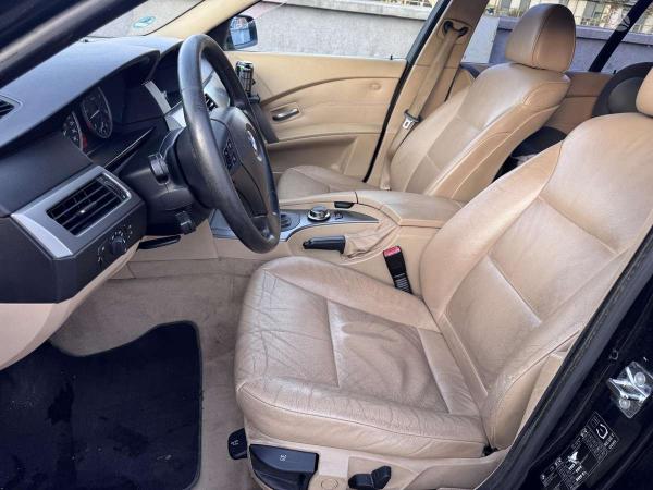 Black BMW 525 2006 in Vilnius, with an engine capacity of 2.50 L and mileage of 370 thousand km for 1200 €, photo 8 on AUTOMOTO.COM.LV