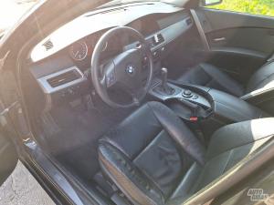 Black BMW 525 2006 in Pasvalys, with an engine capacity of 2.50 L and mileage of 421 thousand km for 2850 €, photo 6 on AUTOMOTO.COM.LV