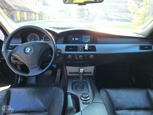 Black BMW 525 2006 in Pasvalys, with an engine capacity of 2.50 L and mileage of 421 thousand km for 2850 €, photo 8 on AUTOMOTO.COM.LV