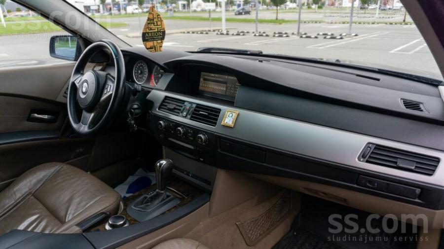 Melns BMW 525 2006 Rīga, ar dzinēja tilpumu 2.50 L un nobraukumu 470 tūkst. km par 2590 €, foto 12 vietnē AUTOMOTO.COM.LV