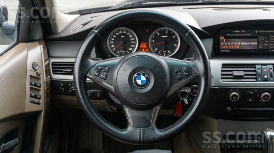 Melns BMW 525 2006 Rīga, ar dzinēja tilpumu 2.50 L un nobraukumu 470 tūkst. km par 2590 €, foto 15 vietnē AUTOMOTO.COM.LV