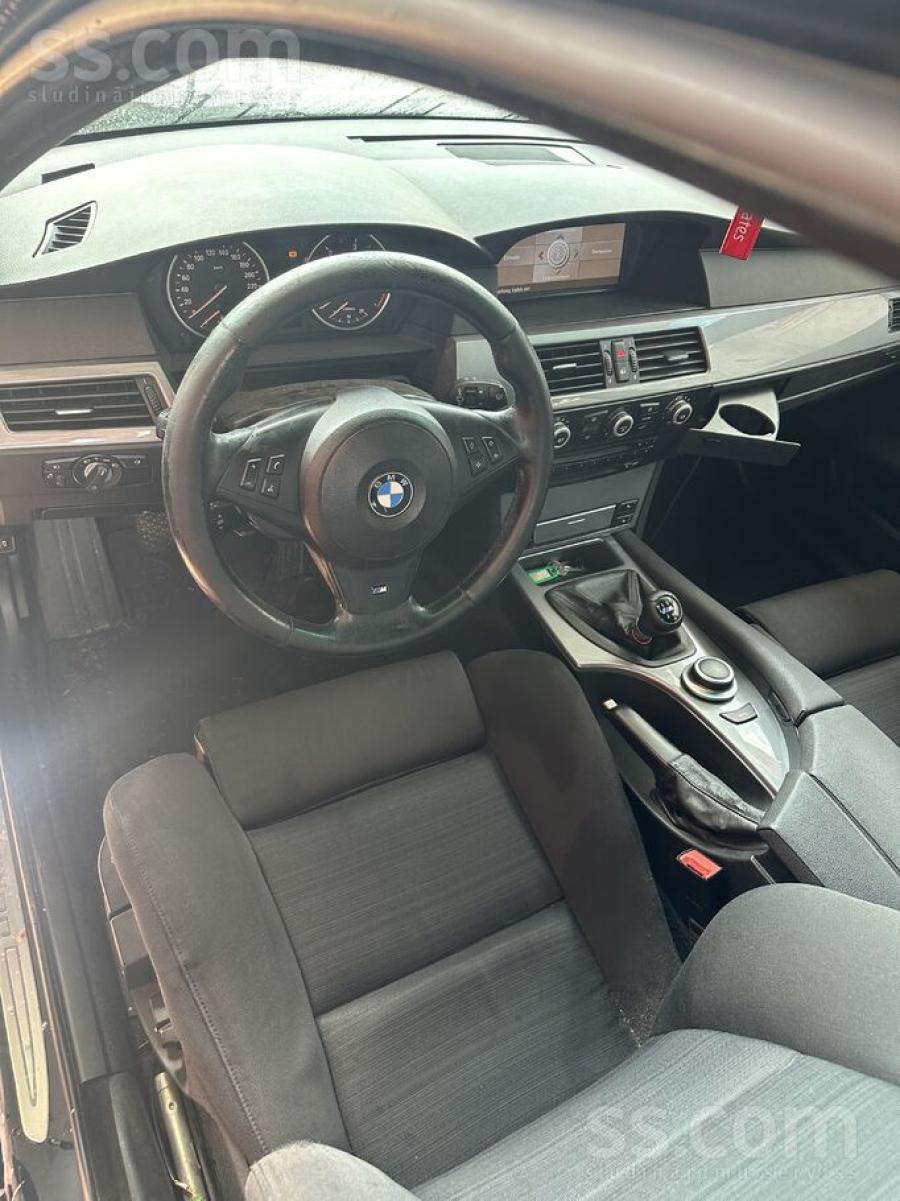 Melns BMW 525 2007 Rēzekne, ar dzinēja tilpumu 3.00 L un nobraukumu 382 tūkst. km par 2700 €, foto 5 vietnē AUTOMOTO.COM.LV