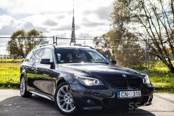 Black BMW 525 2007 in Riga, with an engine capacity of 3.00 L and mileage of 253 thousand km for 7490 €, photo 2 on AUTOMOTO.COM.LV
