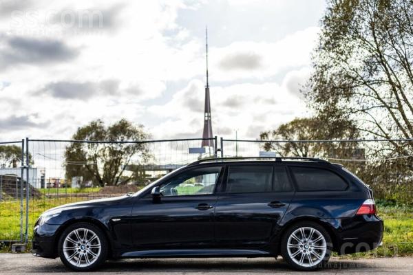Black BMW 525 2007 in Riga, with an engine capacity of 3.00 L and mileage of 253 thousand km for 7490 €, photo 4 on AUTOMOTO.COM.LV