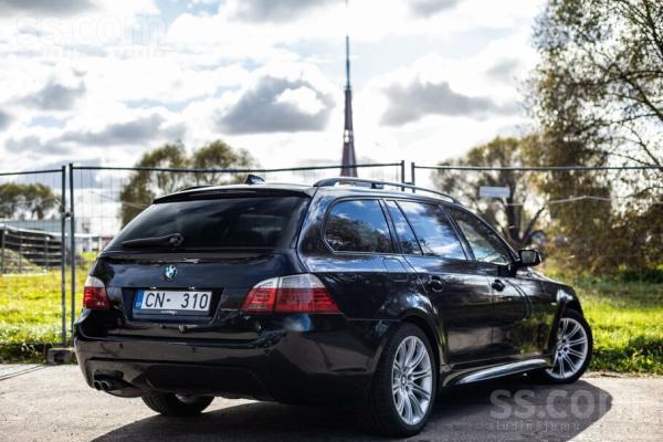 Black BMW 525 2007 in Riga, with an engine capacity of 3.00 L and mileage of 253 thousand km for 7490 €, photo 6 on AUTOMOTO.COM.LV