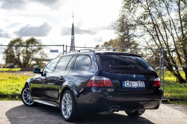 Black BMW 525 2007 in Riga, with an engine capacity of 3.00 L and mileage of 253 thousand km for 7490 €, photo 7 on AUTOMOTO.COM.LV