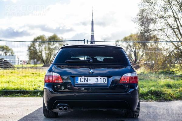 Black BMW 525 2007 in Riga, with an engine capacity of 3.00 L and mileage of 253 thousand km for 7490 €, photo 8 on AUTOMOTO.COM.LV