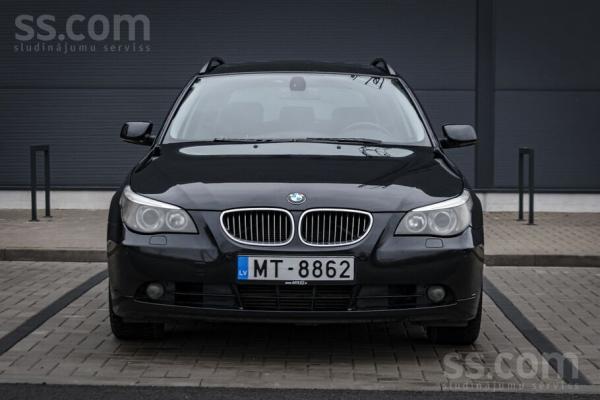Black BMW 525 2007 in Riga, with an engine capacity of 2.50 L and mileage of 0 thousand km for 3990 €, photo 2 on AUTOMOTO.COM.LV