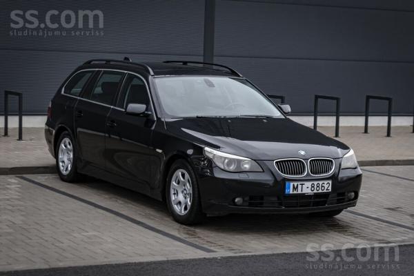 Black BMW 525 2007 in Riga, with an engine capacity of 2.50 L and mileage of 0 thousand km for 3990 €, photo 3 on AUTOMOTO.COM.LV