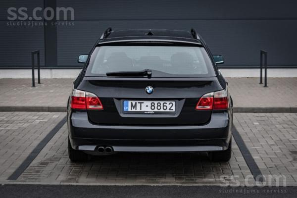 Black BMW 525 2007 in Riga, with an engine capacity of 2.50 L and mileage of 0 thousand km for 3990 €, photo 5 on AUTOMOTO.COM.LV