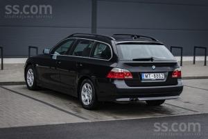 Black BMW 525 2007 in Riga, with an engine capacity of 2.50 L and mileage of 0 thousand km for 3990 €, photo 6 on AUTOMOTO.COM.LV