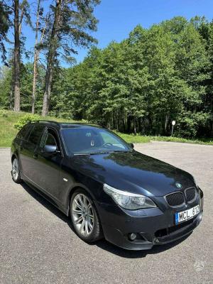 Black BMW 525 2007 in Vilnius, with an engine capacity of 2.99 L and mileage of 390 thousand km for 4350 €, photo  on AUTOMOTO.COM.LV