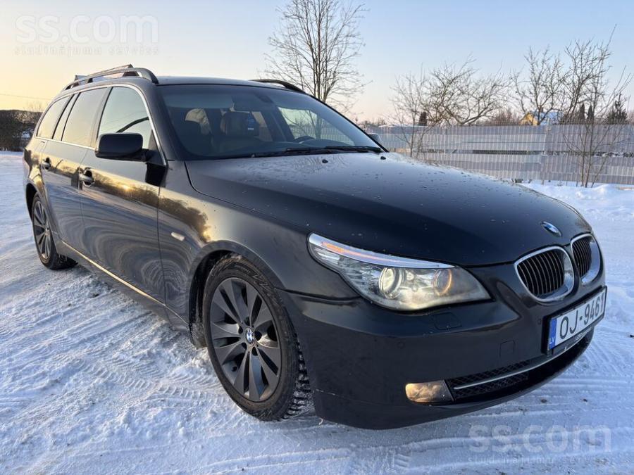 Black BMW 525 2007 in Bauska, with an engine capacity of 2.50 L and mileage of 444 thousand km for 3150 €, photo 11 on AUTOMOTO.COM.LV