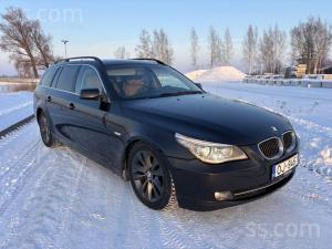 Black BMW 525 2007 in Bauska, with an engine capacity of 2.50 L and mileage of 444 thousand km for 3150 €, photo 14 on AUTOMOTO.COM.LV