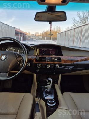 Black BMW 525 2007 in Daugavpils, with an engine capacity of 2.50 L and mileage of 329 thousand km for 4000 €, photo 8 on AUTOMOTO.COM.LV